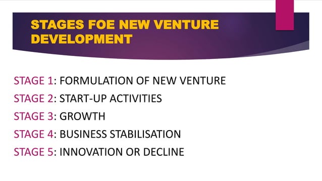 new Venture development and venture capital | PPTX