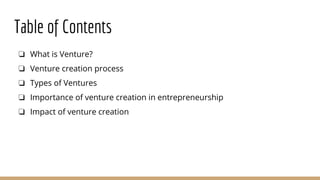 What is Venture? Types and Importance of Venture | PPTX