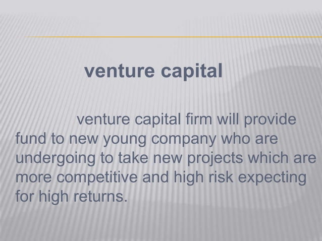 Venture capital | PPT