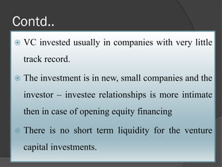 Venture capital | PPTX | Venture Capital | Business Banking & Finance