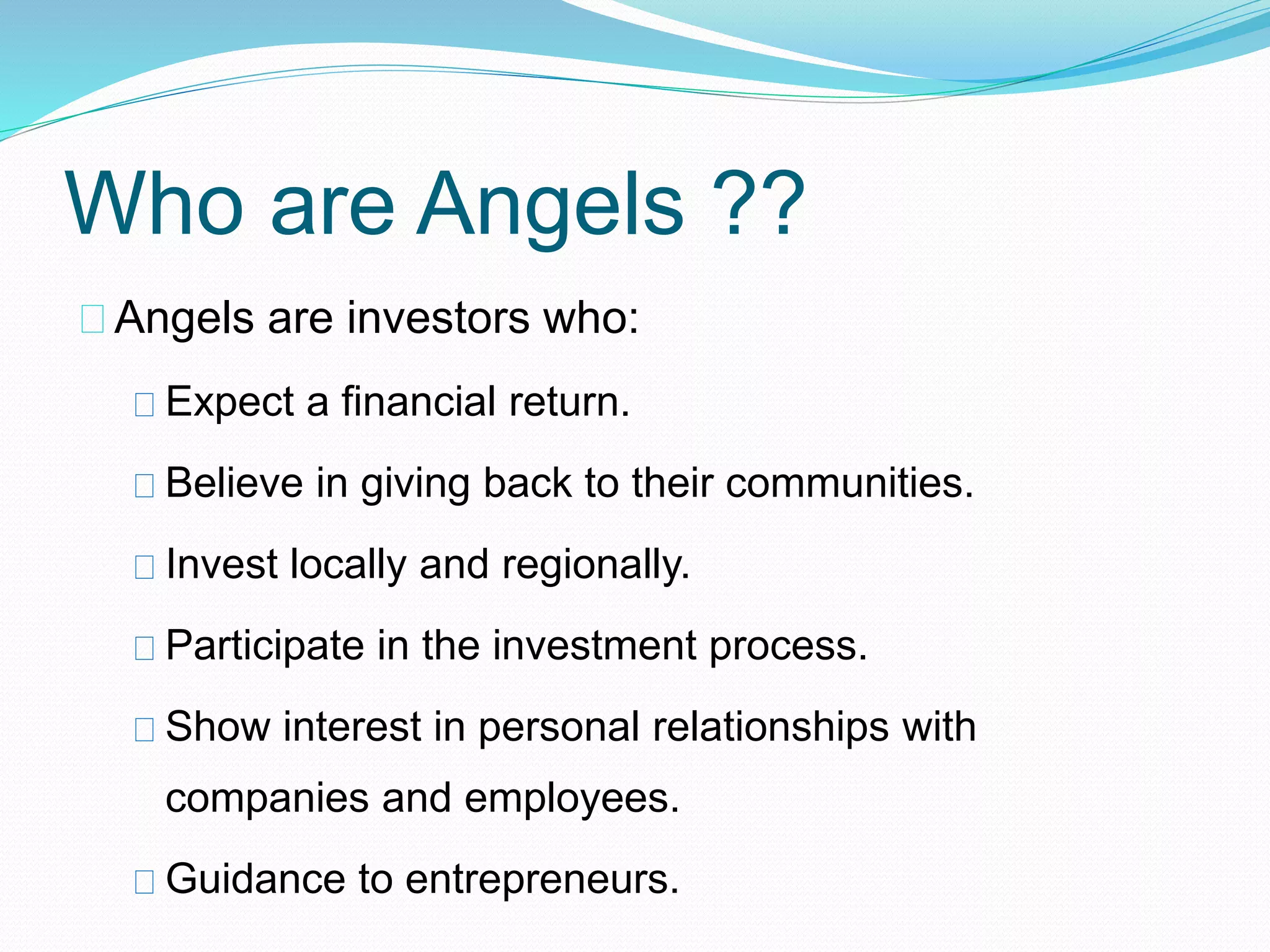Venture capital and angel financing | PPTX