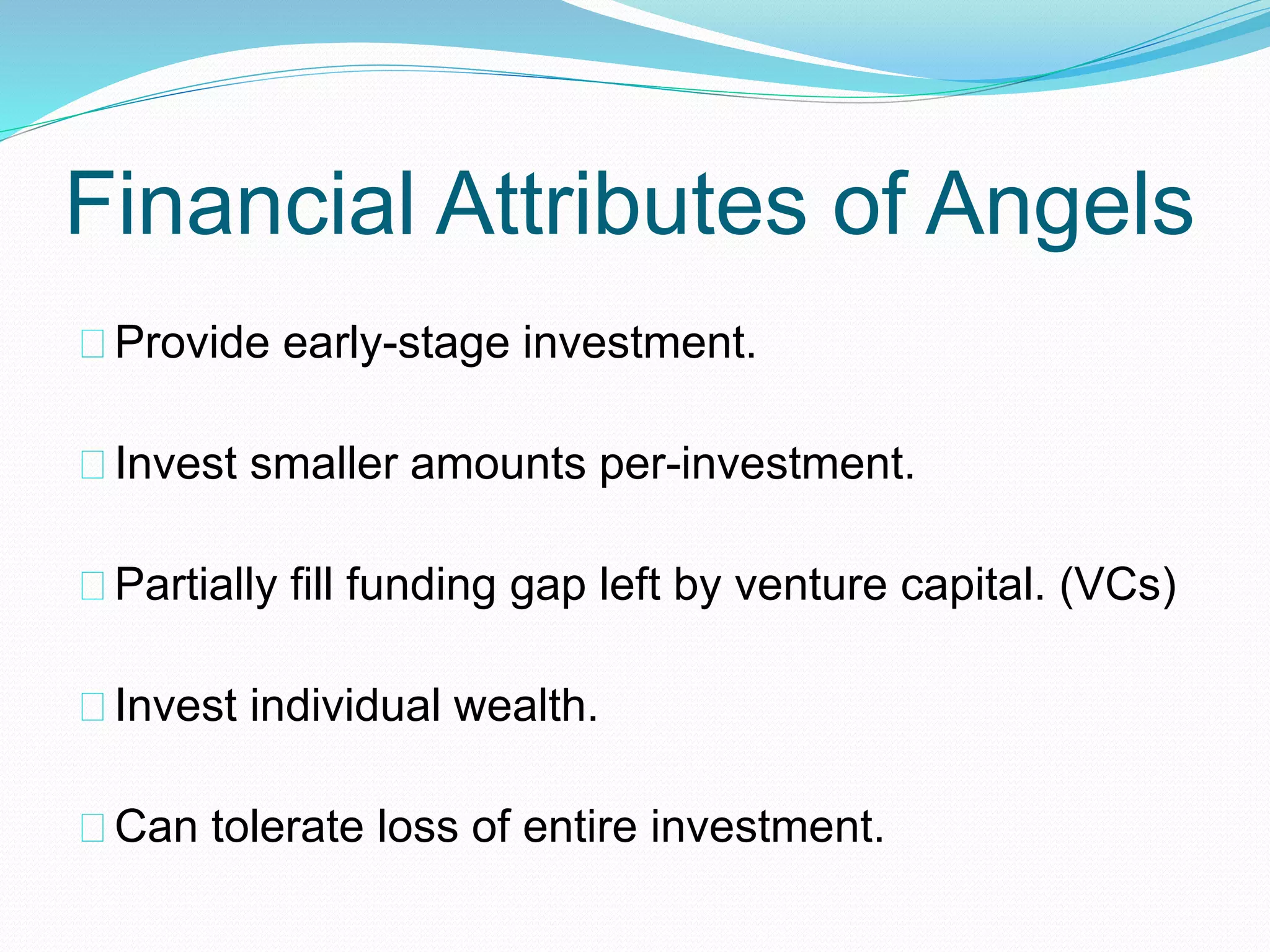Venture capital and angel financing | PPTX