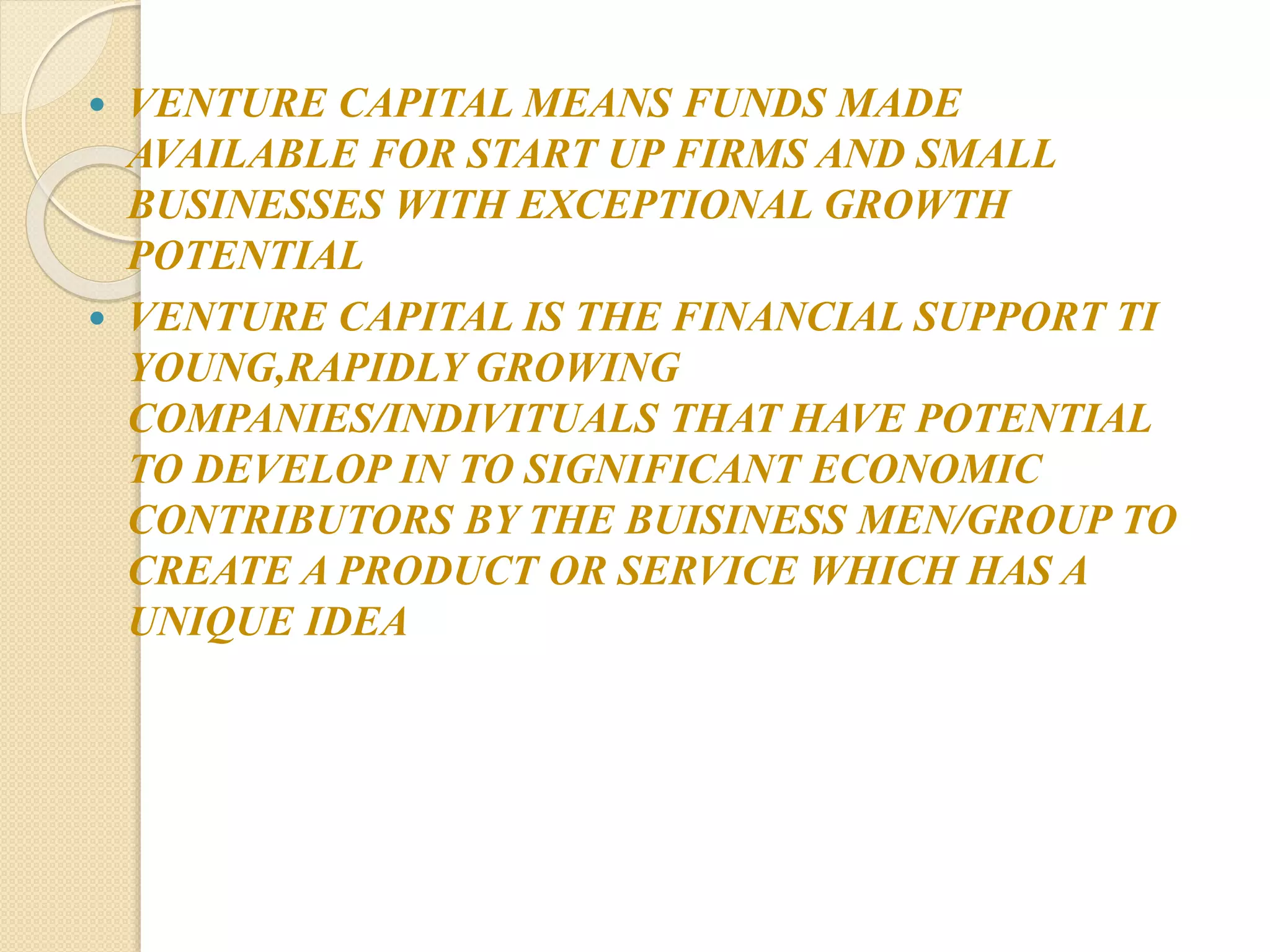 Venture capital .ppt .anu. | PPTX