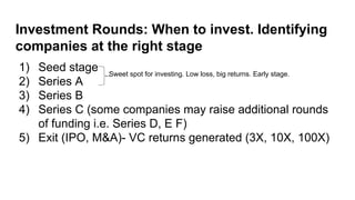 Venture capital: General intro risk reward and operations | PDF ...