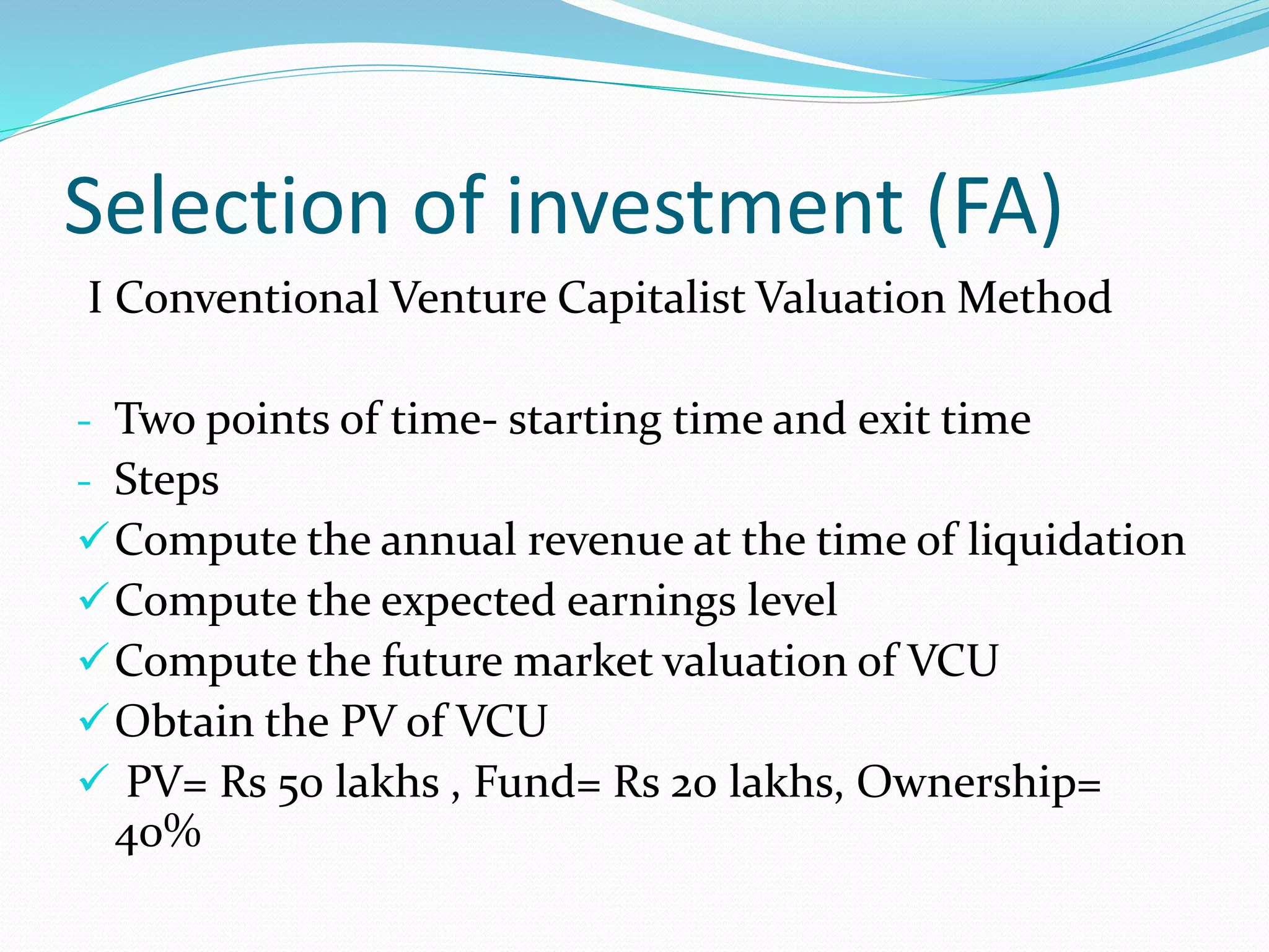 Venture capital financing | PPTX