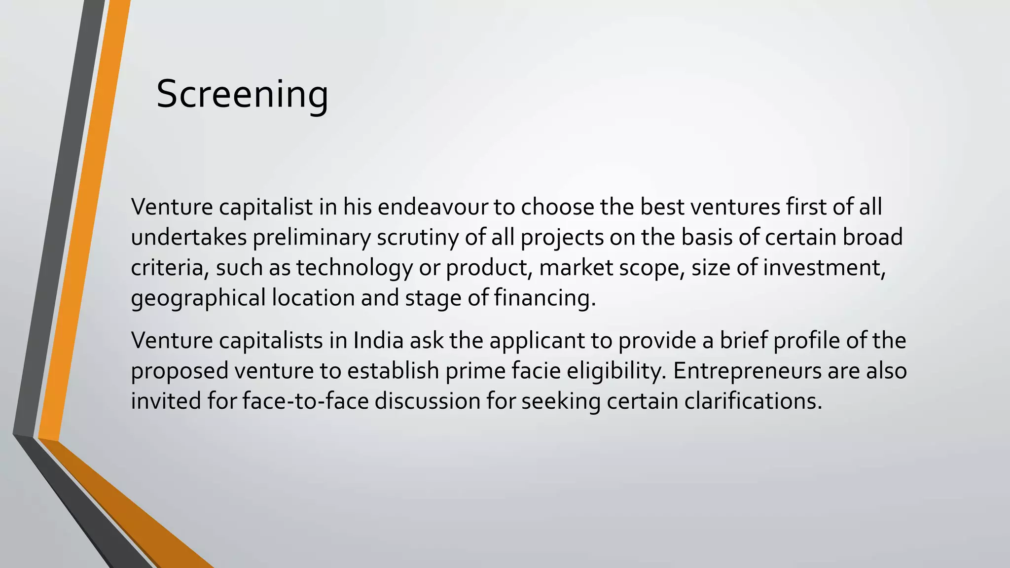 Venture capital financing | PPTX