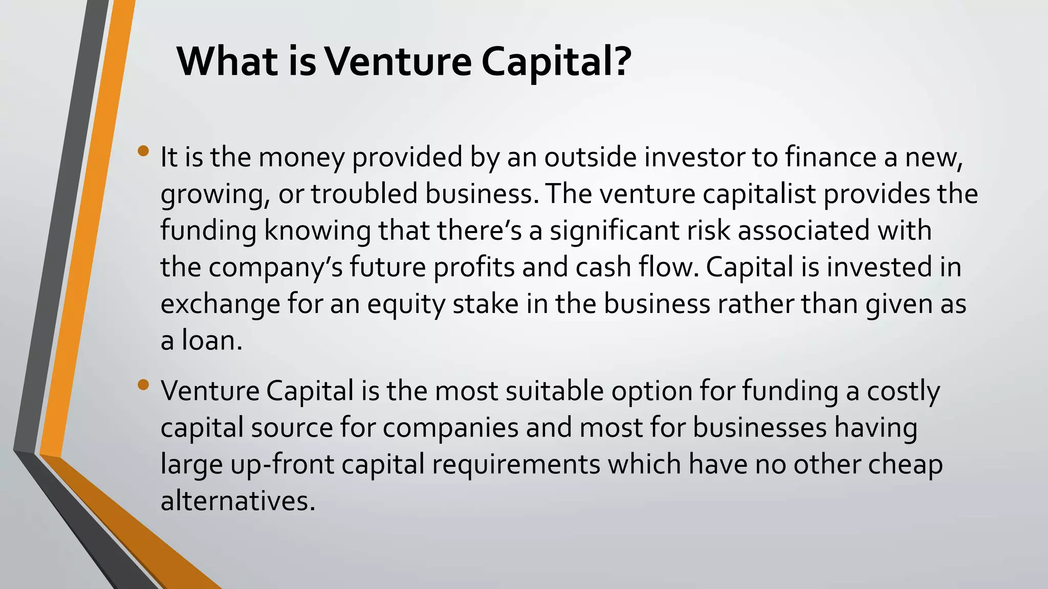 Venture capital financing | PPTX