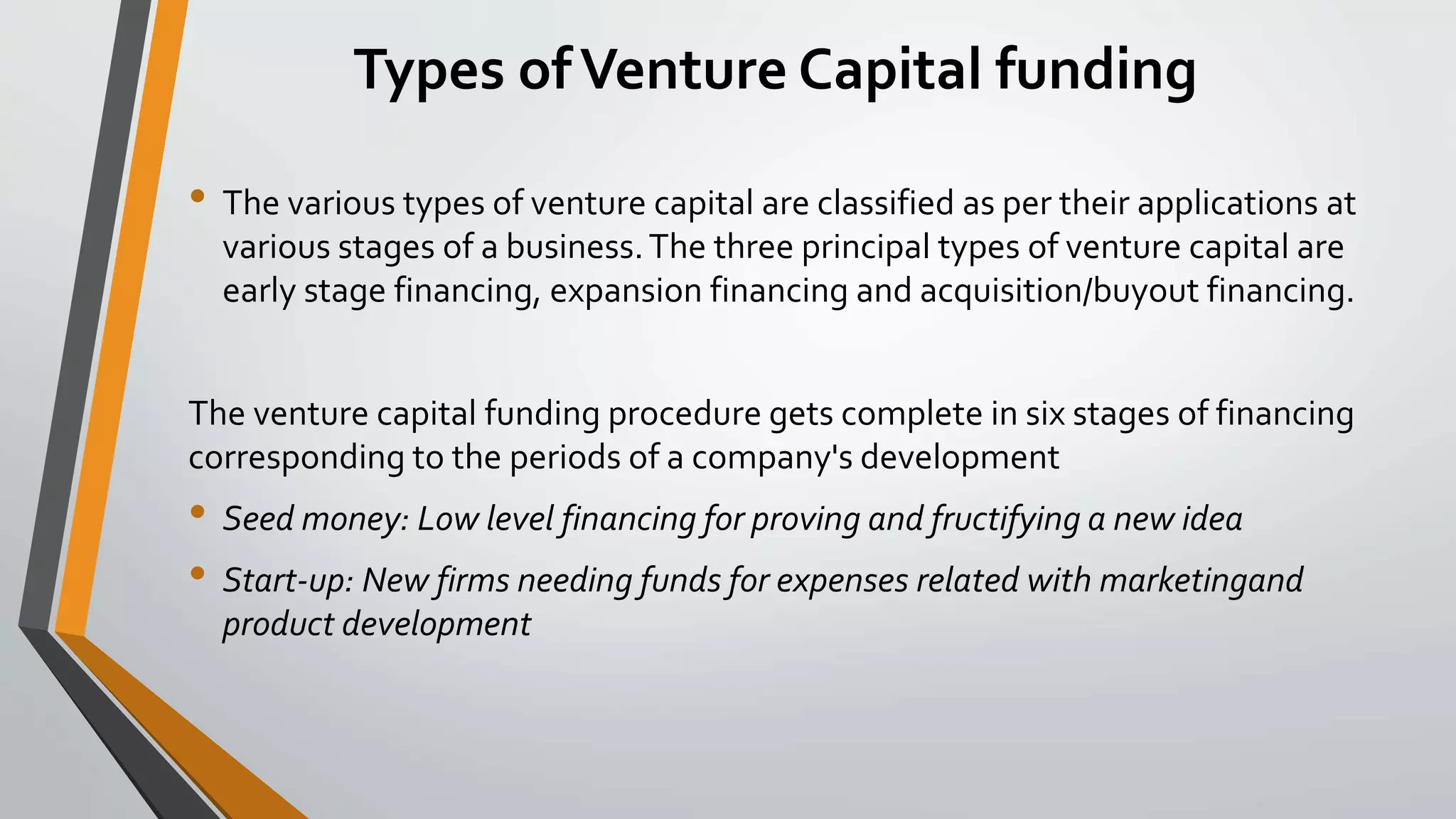 Venture capital financing | PPTX