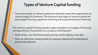 Venture capital financing | PPTX