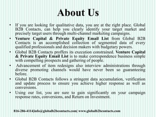 Venture capital & private equity email list | PPTX