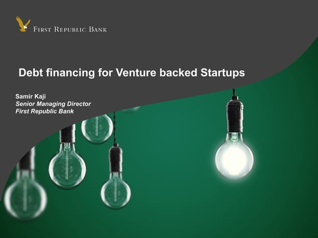 Venture Debt financing for startups | PPT | Venture Capital | Business ...