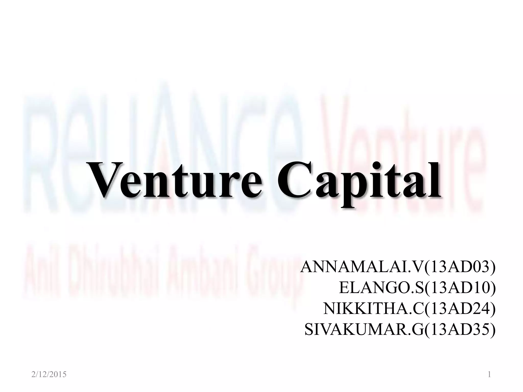 Venture Capital Investment Process and Exit Options | PPT