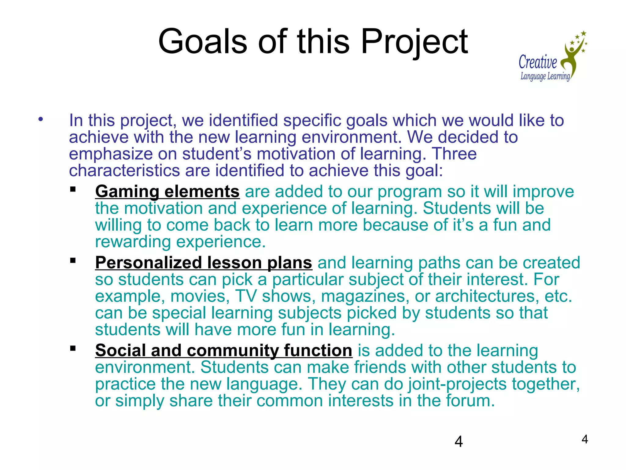 Venture lab –Design a new language learning environment - by the ...