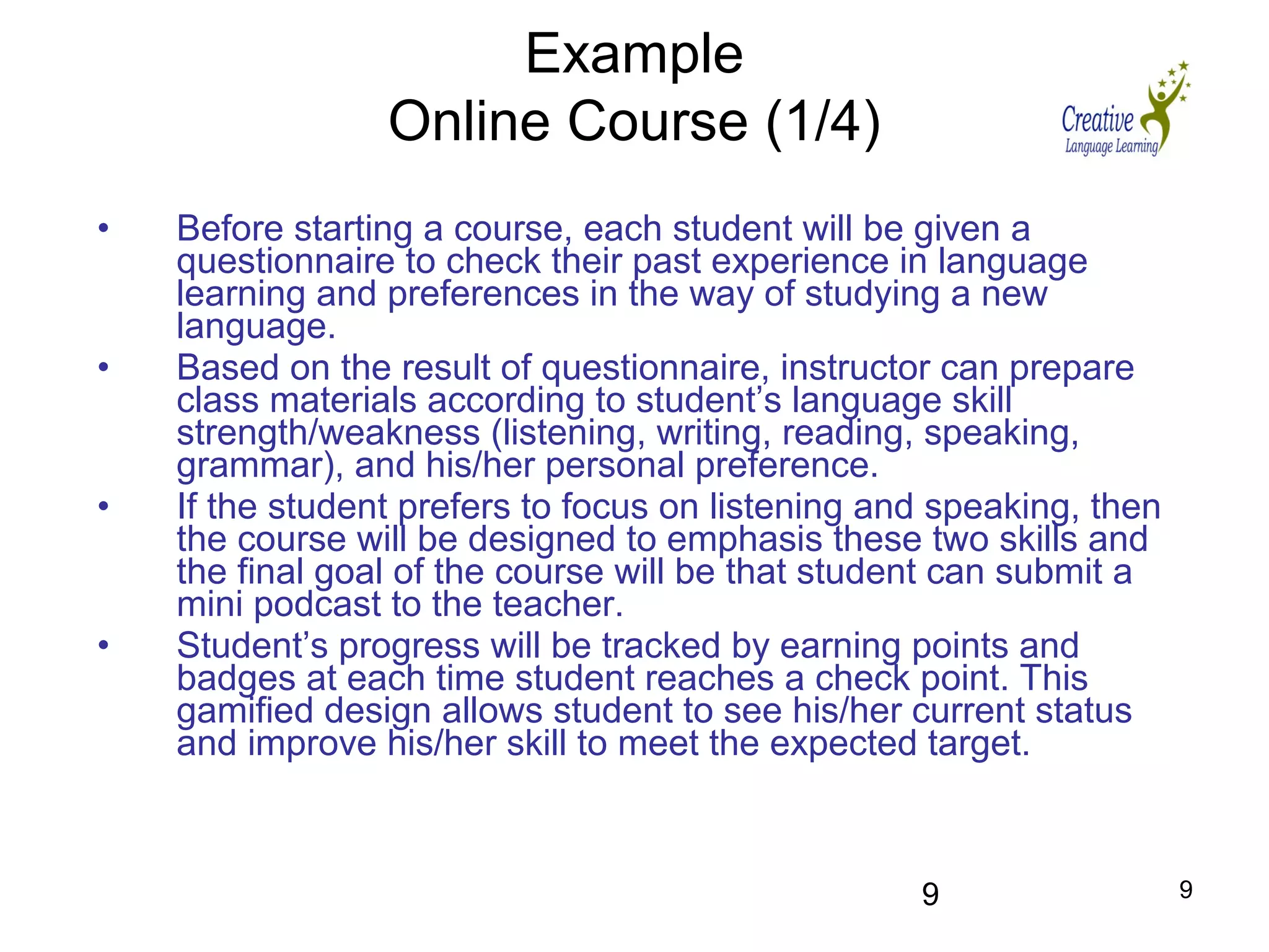 Venture lab –Design a new language learning environment - by the ...