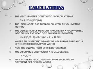 flow through venturimeter | PPT