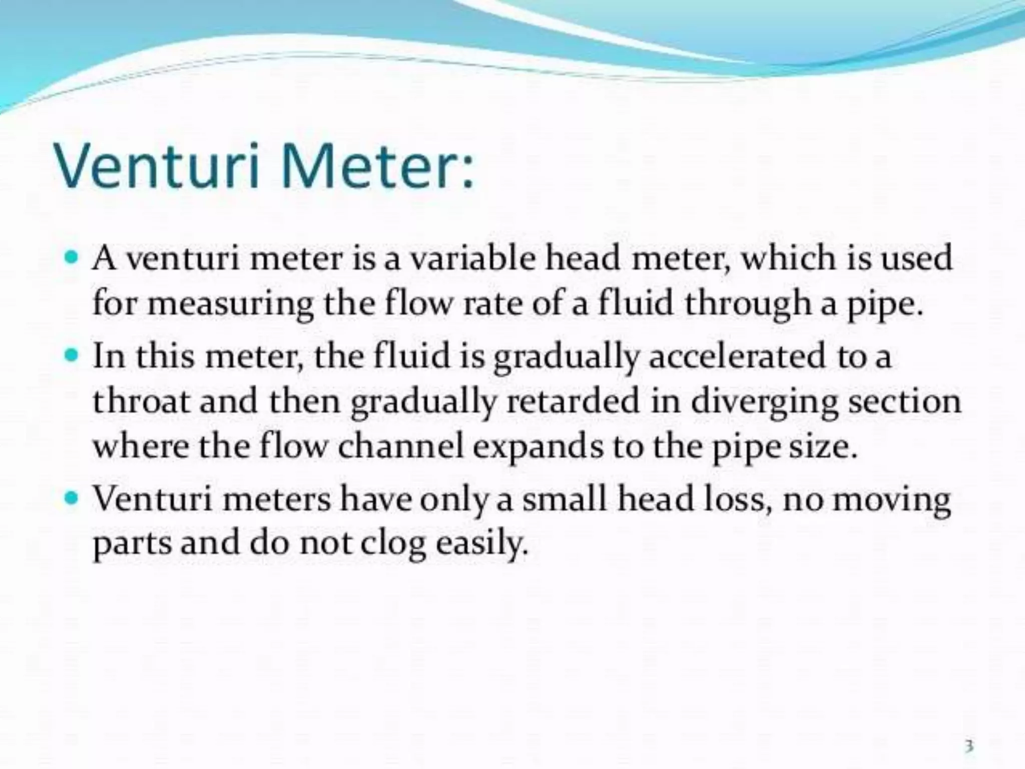 Venturi meter | PPT