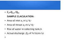 Venturimeter Lab | PDF