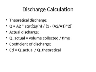 Venturimeter_Principle required to understand its working | PPTX