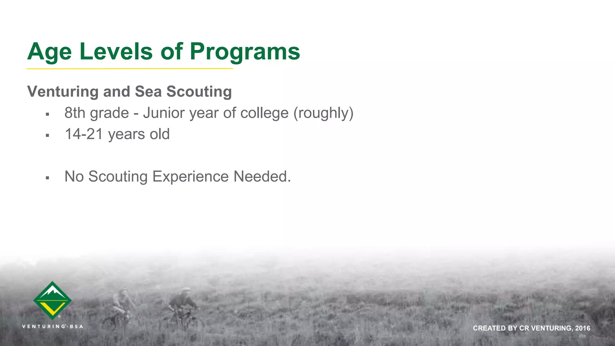 Venturing - Presentation for youth.pptx