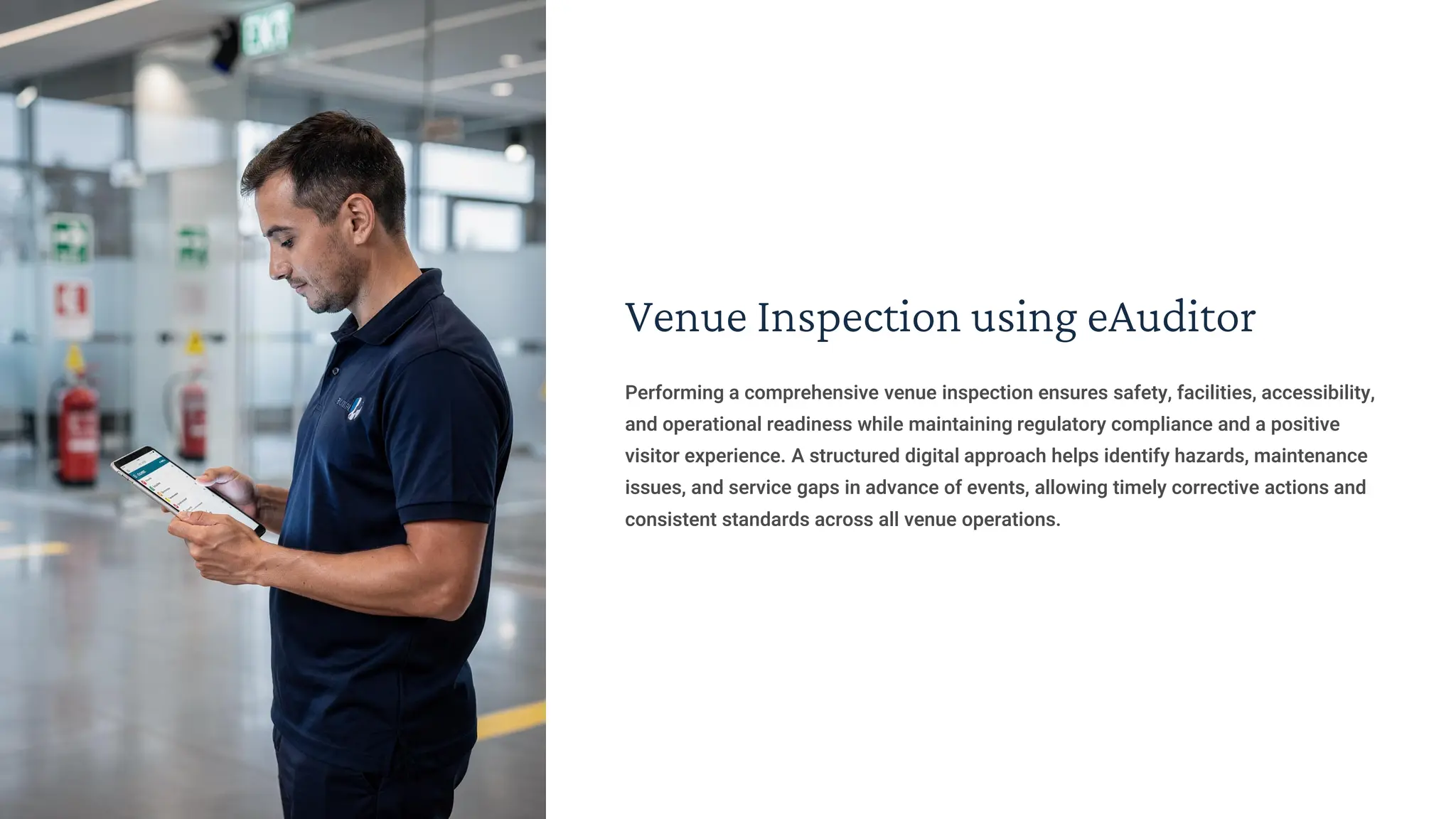 Venue Inspection with eAuditor Audits & Inspections | PDF