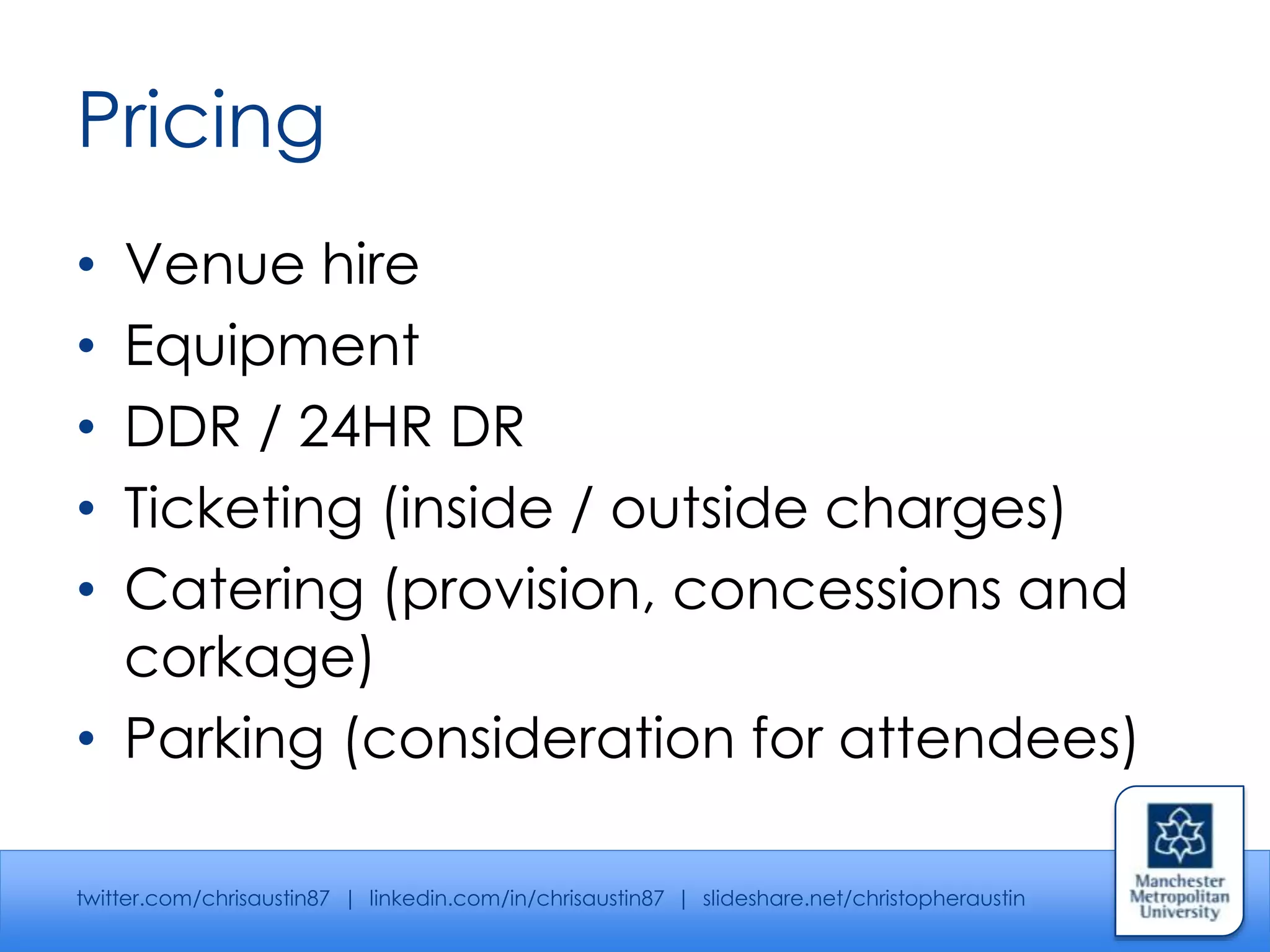 Venue management - Event Perspectives Series | PPTX