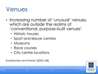 Venue management - Event Perspectives Series | PPTX