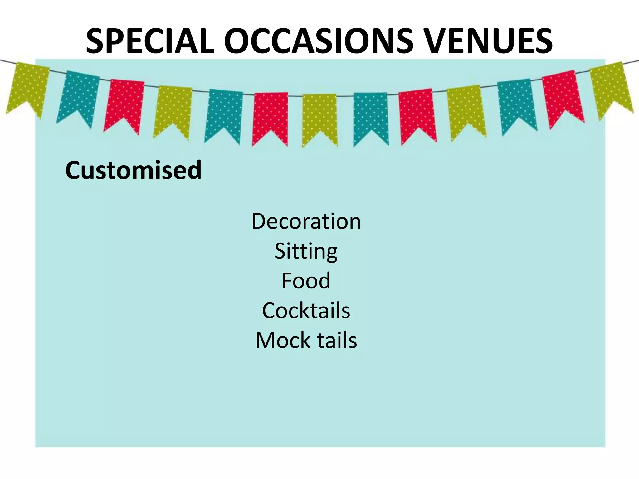Venues by Types | PPTX