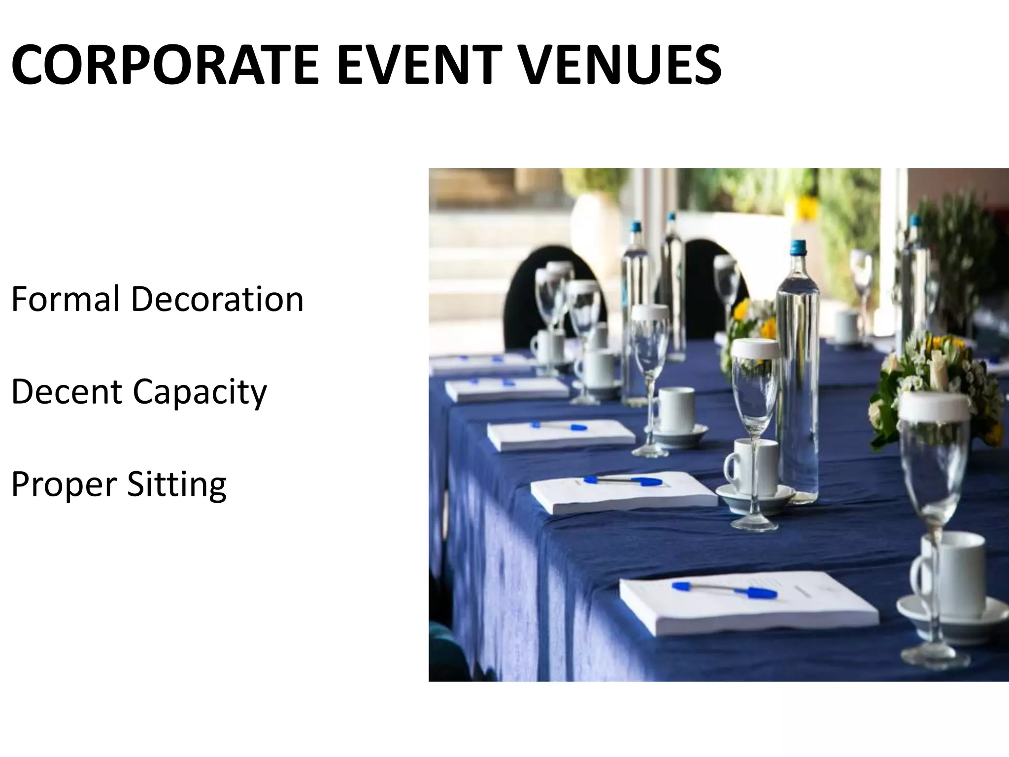 Venues by Types | PPTX