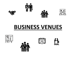 Venues by Types | PPTX