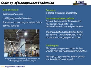 DOE Programs at nGimat LLC | PPT