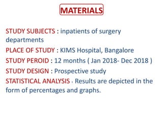 The Prospective Study Of Adverse Drug Reactions in Surgical Wards of a ...