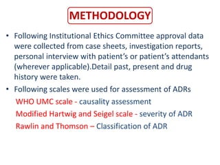 The Prospective Study Of Adverse Drug Reactions in Surgical Wards of a ...