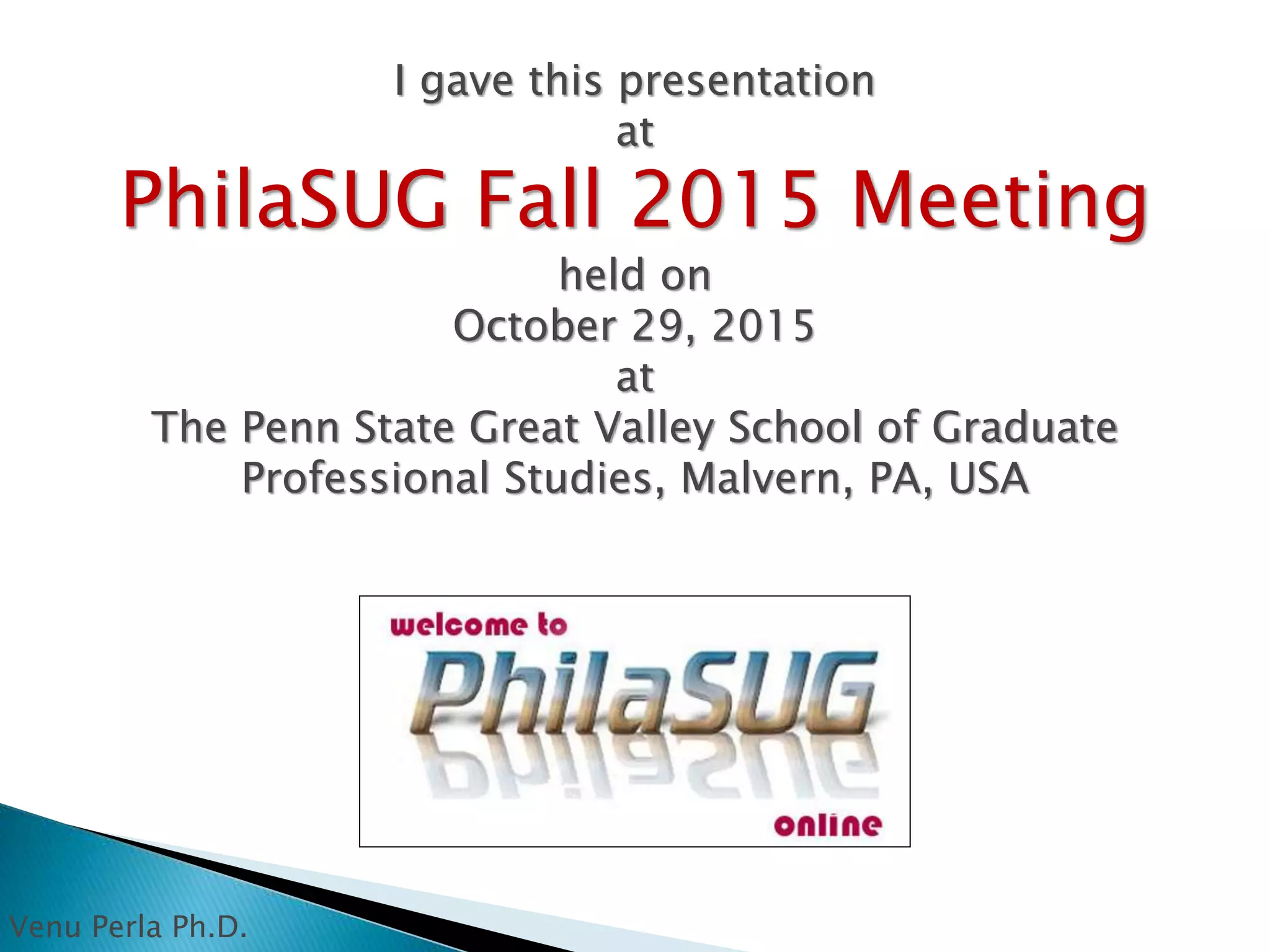 A Technique To Rescue Non Parametric Outlier Data Using Sas® Ppt