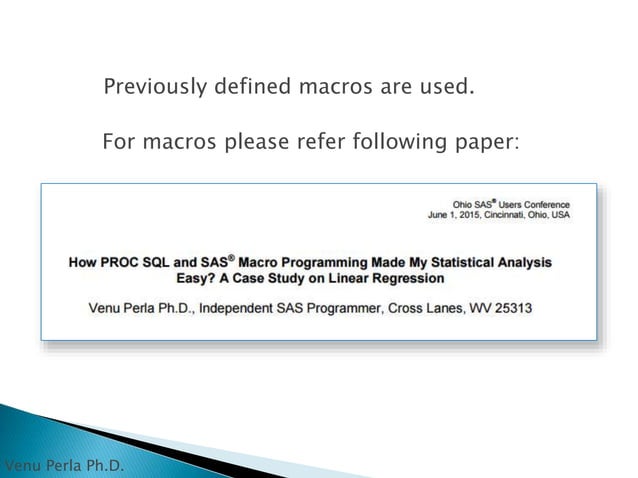 A Technique To Rescue Non Parametric Outlier Data Using Sas® Ppt