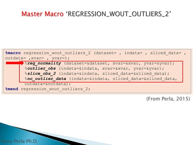 A Technique To Rescue Non Parametric Outlier Data Using Sas® Ppt