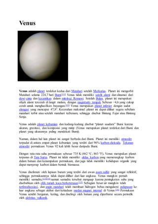 Venus | DOCX