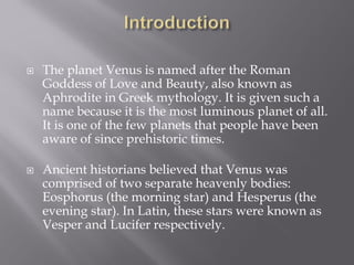 Planet Venus | PDF