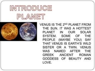 Venus By Jacinda | PPTX | Geography | Science
