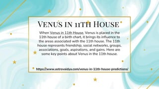 Venus in 11th House | PDF