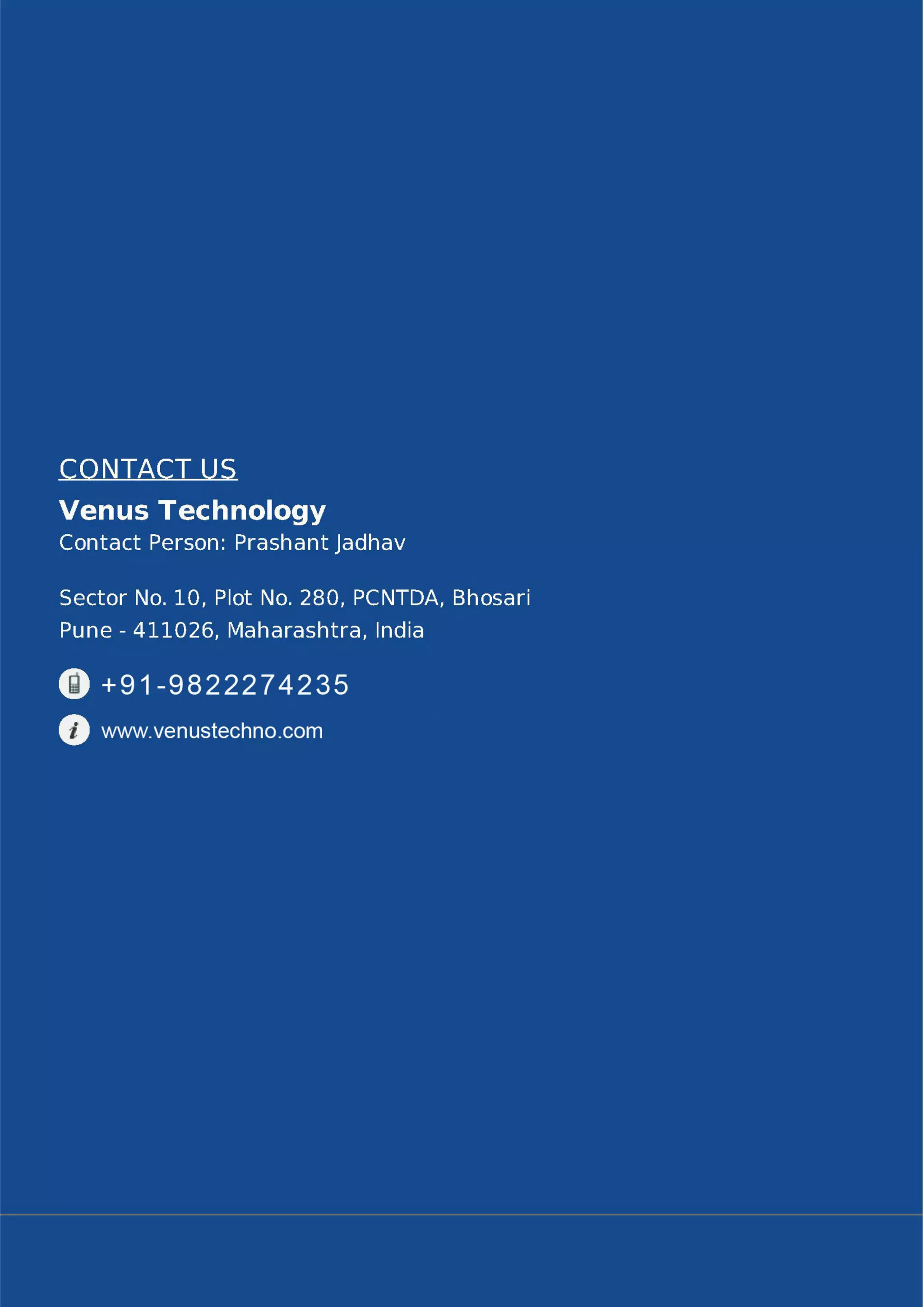 Venus Technology Catalog | PDF