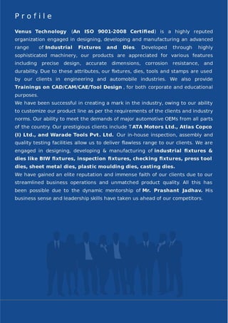 Venus Technology Catalog | PDF