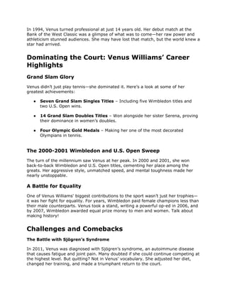 Venus Williams_ A Tennis Icon Who Redefined the Sport.docx