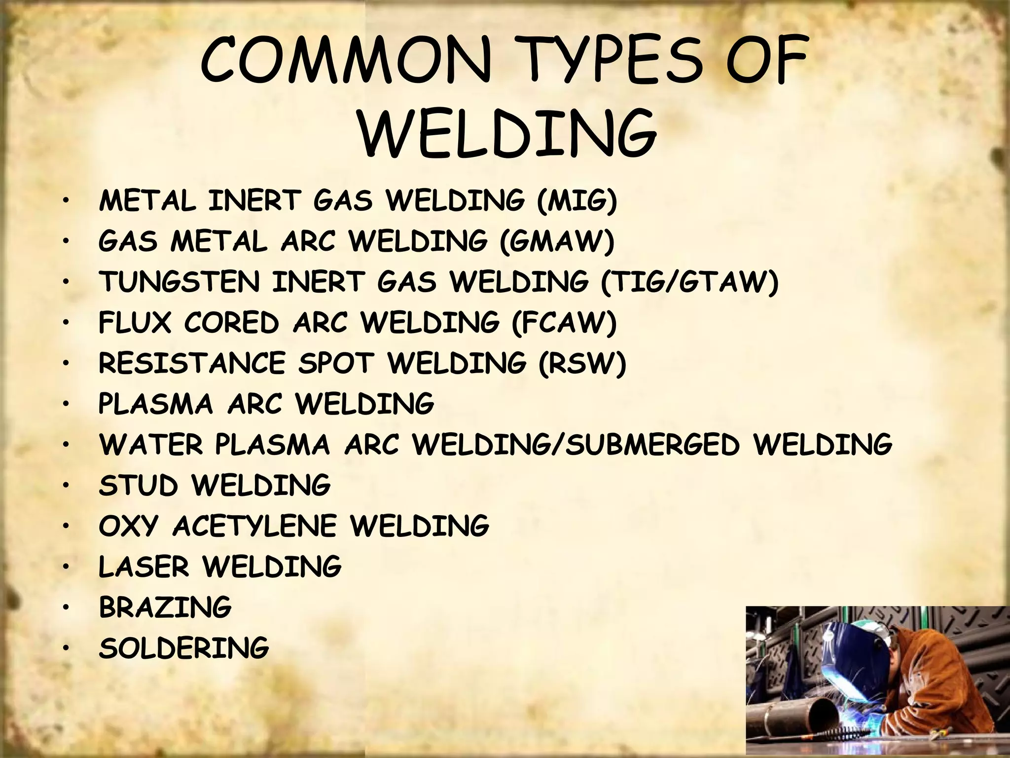 SHIELDED METAL ARC WELDING By VENSON B. SARITA | PPT