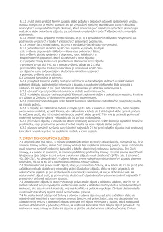 Všeobecné zmluvné podmienky ck solvex | DOCX