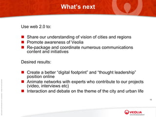 Veolia Web20 Xavier Guepet | PDF | Business | Business and Finance