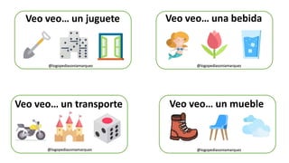 Encuentra el objeto veo veo fichas lenguaje .pdf