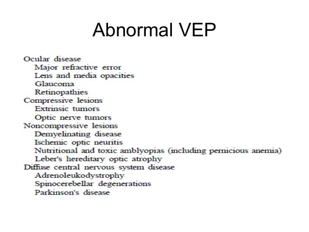 V isual evoked potentials
