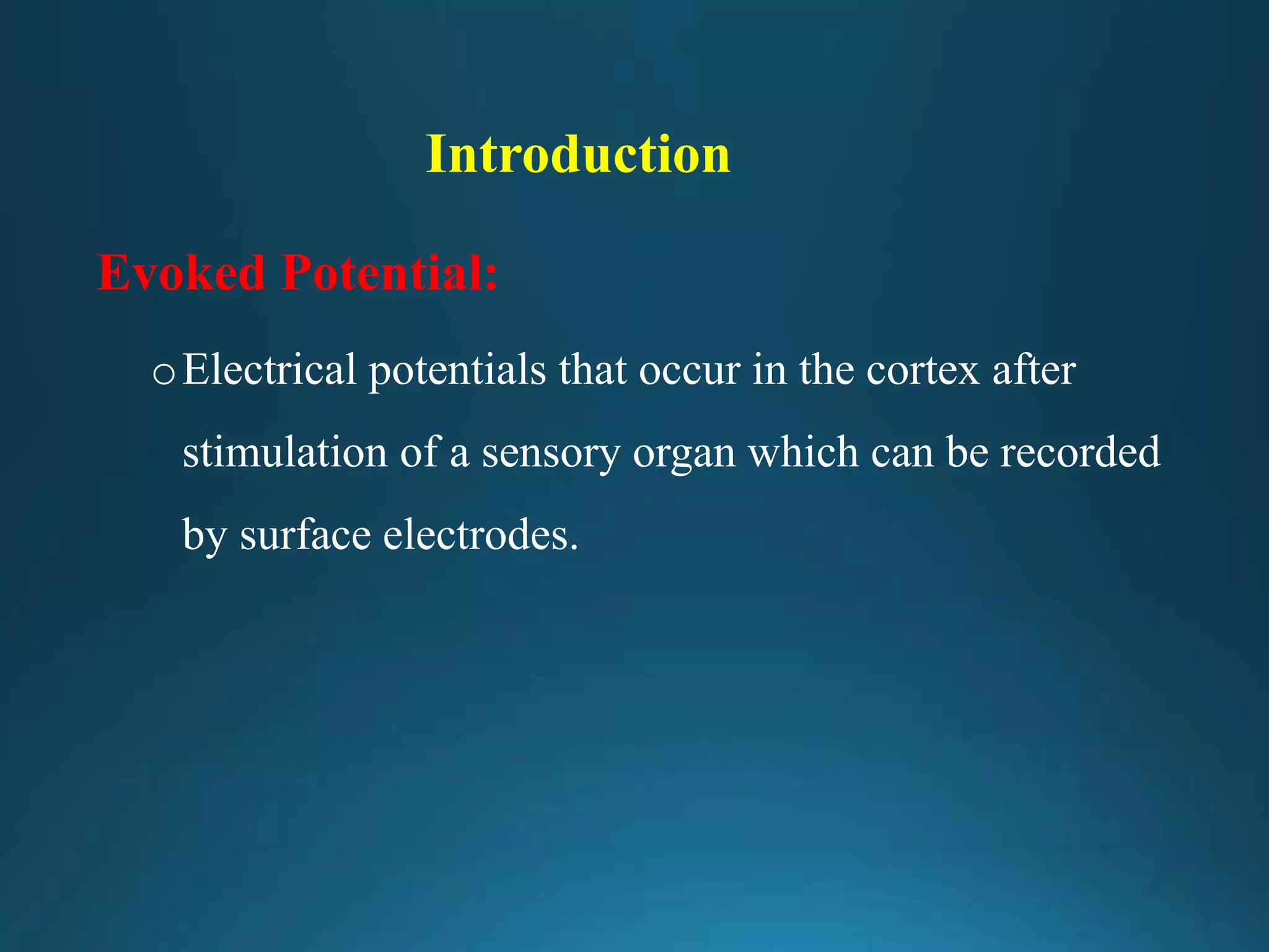 Visual evoked potential and BAER | PPTX