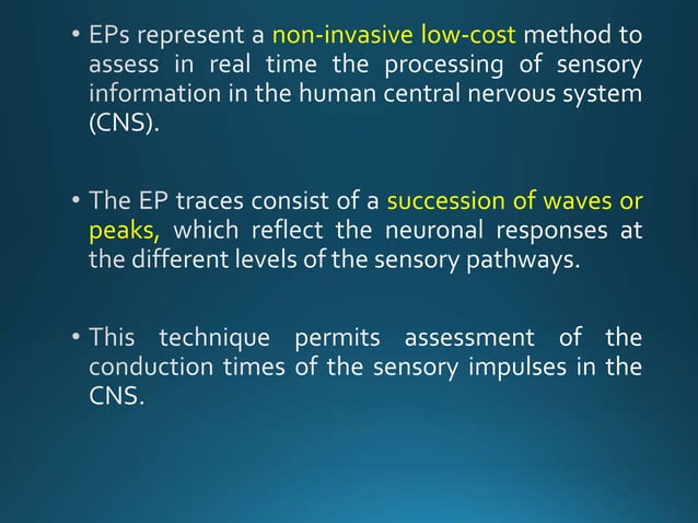 Visual evoked potential and BAER | PPTX | Eye and Vision Conditions ...