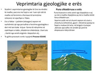Veprimtaria gjeologjike e erës | PPTX